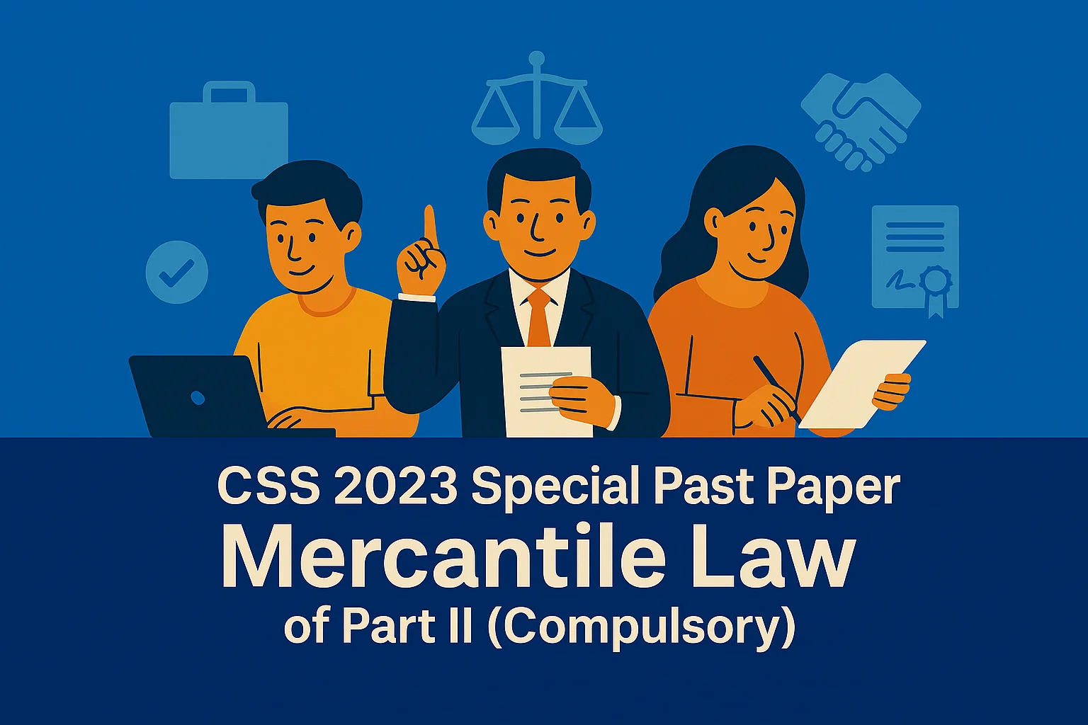 CSS Special Exam Past Paper 2023 Mercantile Law Descriptive